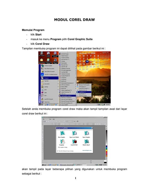 Tutorial coreldraw- | PDF
