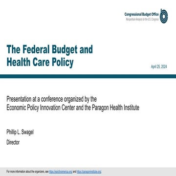 The Federal Budget and Health Care Policy | PDF