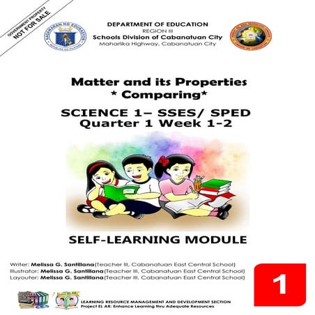 Grade-1 - Science Deparment of Education | PDF