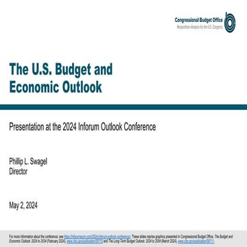 The U.S. Budget and Economic Outlook (Presentation) | PDF