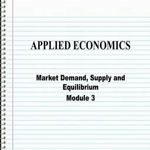 Microeconomics module 3 | PDF