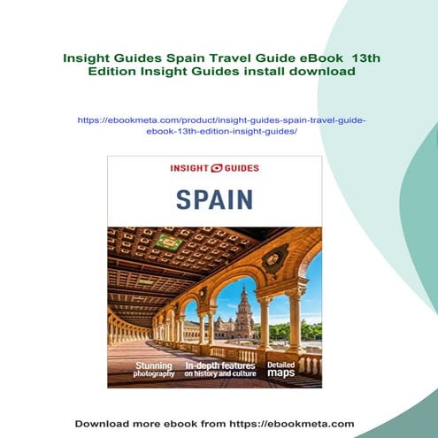 Insight Guides Spain Travel Guide eBook 13th Edition Insight Guides | PDF