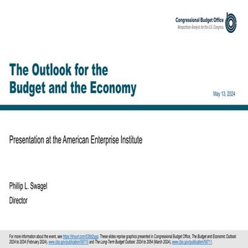 The Budget and Economic Outlook for 2024 to 2034: Press Briefing Slides ...