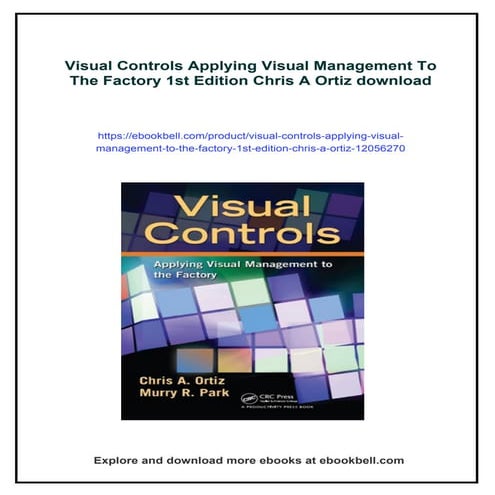 Visual Controls Applying Visual Management To The Factory 1st Edition ...
