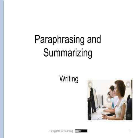 paraphrase | PPT