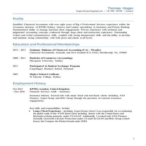 Thomas Hogan Resume | DOCX