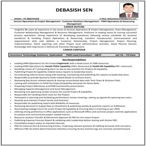Debasish Sen - Resume | DOC
