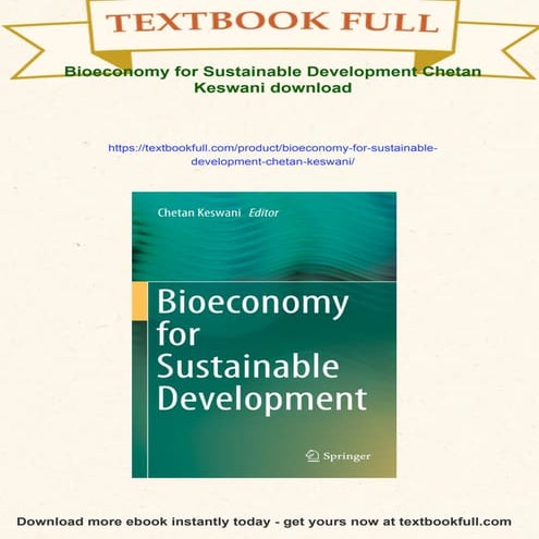 Bioeconomy for Sustainable Development Chetan Keswani | PDF