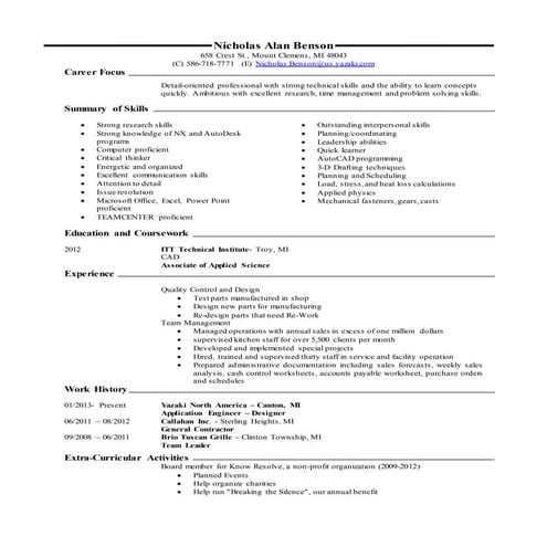 M. Anthony Giannecchini Resume | DOCX