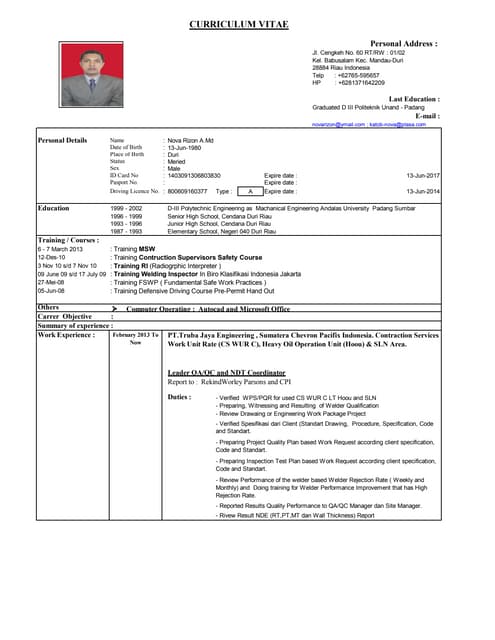 My curriculum vitae | PDF