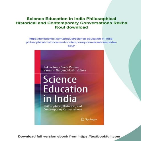 Science Education in India Philosophical Historical and Contemporary ...