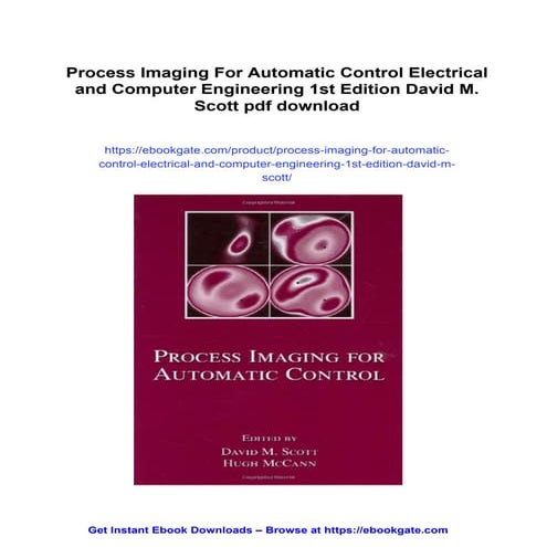 Process Imaging For Automatic Control Electrical and Computer ...