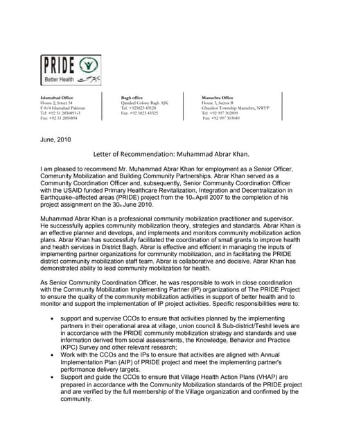 Letter of Recommendation - Ngo | PDF