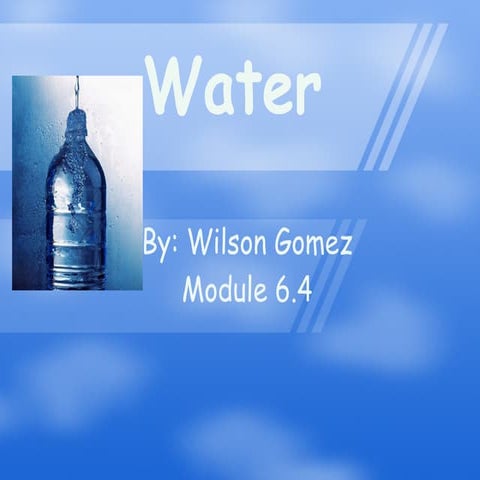 Water and exercise | PPT
