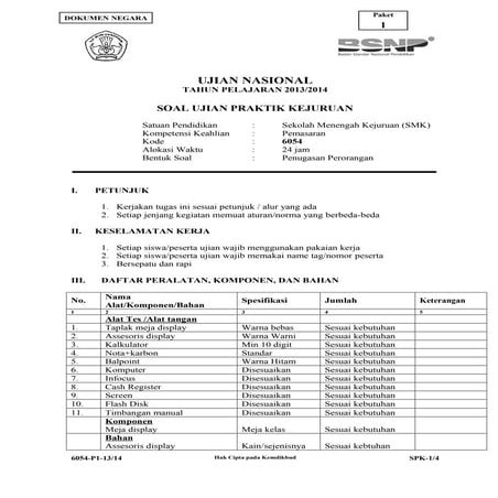 6054 p1-spk-pemasaran | PDF