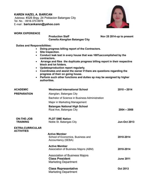 Resume (sample) | DOCX | Education
