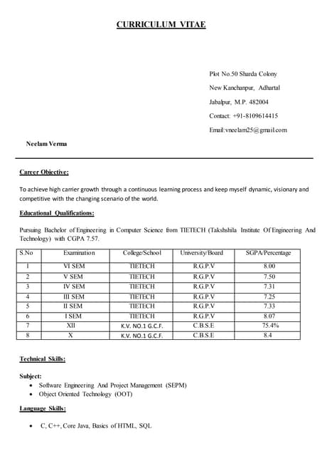 Curriculum vitae Jawad Arshad | PDF