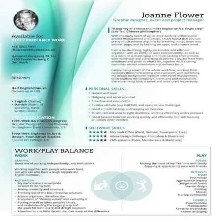 Joanne Flower CV | PDF