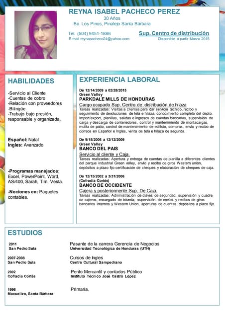 Curriculum vitae-cristina 2015 | PDF