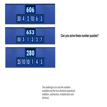 Number puzzles | PDF