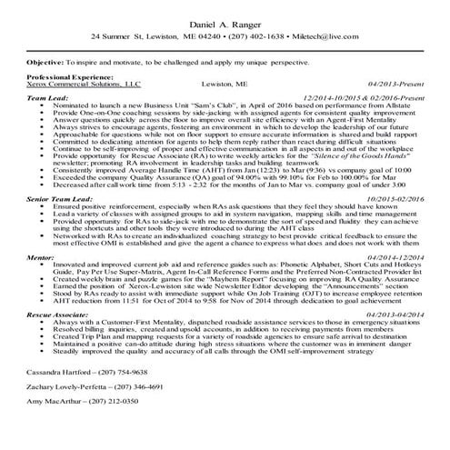 D._Ranger_Cover-Resume_External_3 | DOCX | Business | Business and Finance