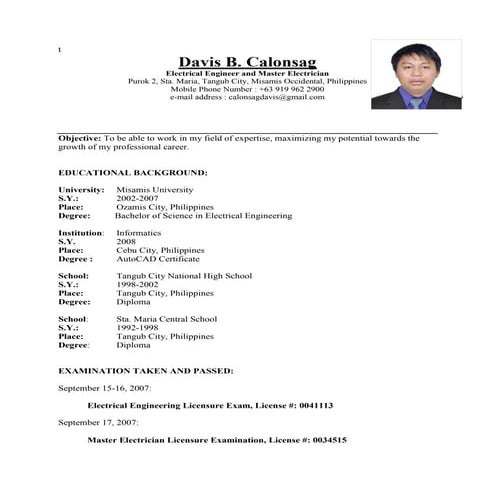 Ngigi Daniel resume | DOC