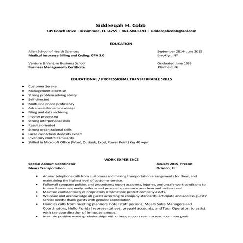 Jennifer Resume Updated | DOCX