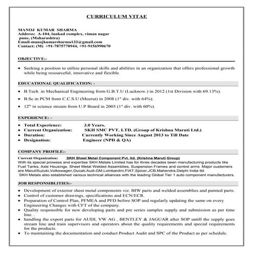 CV Julius Rotty | PDF