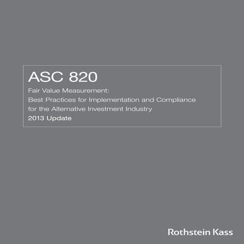 ASC 820 Whitepaper | PDF