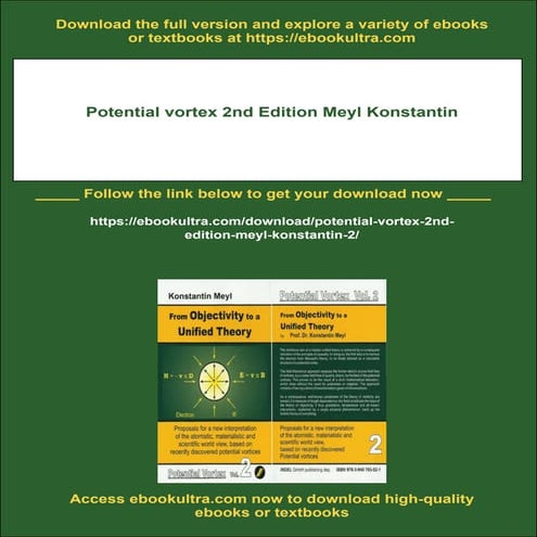 Potential vortex 2nd Edition Meyl Konstantin | PDF