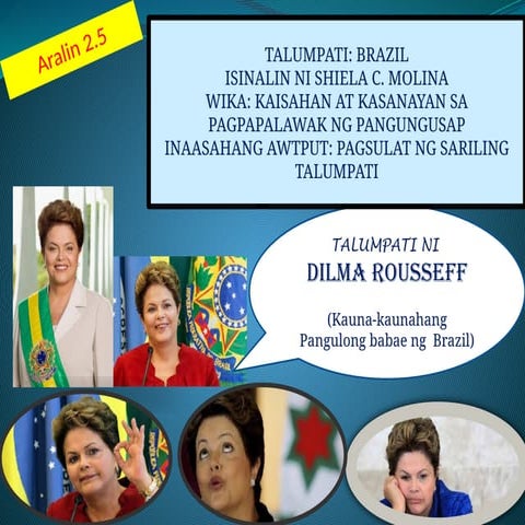 Aralin 2.1 Talumpati ni Delma Rouseff.ppt
