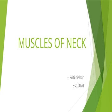Muscles of neck | PPTX