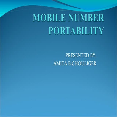 mobile-number-portability | PPT