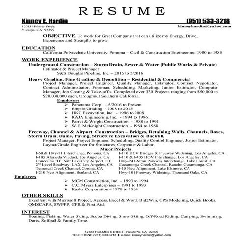 Kinney Resume Oct2016 | PDF
