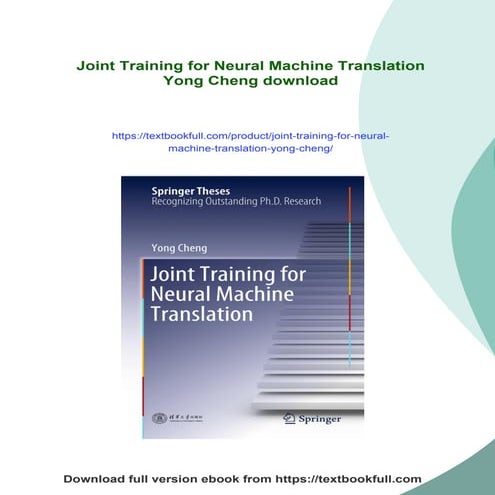 Joint Training for Neural Machine Translation Yong Cheng | PDF
