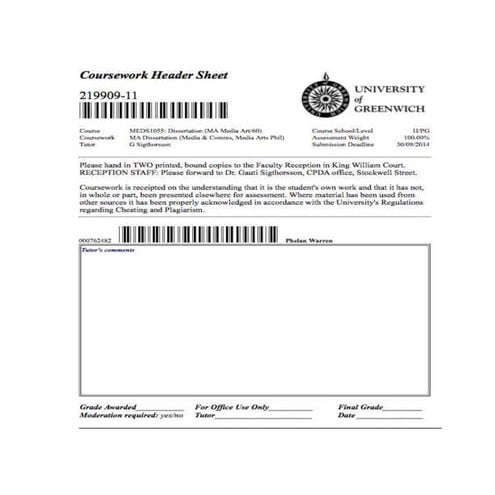 Dissertation word | PDF