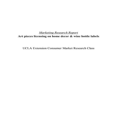 Marketing Research Report | PDF