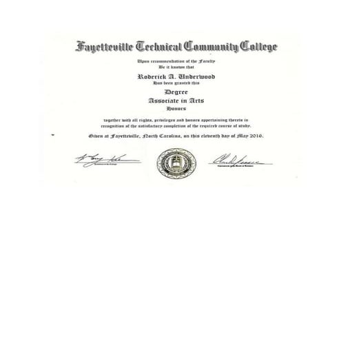 FTCC Diploma | PDF