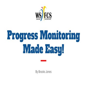 Progress Monitoring Made Easy | PDF