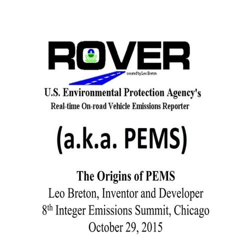 ROVER PEMS Presentation_Leo Breton_Final | PDF