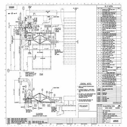 Steel Mill Project Sh. 1 of 8 | PDF