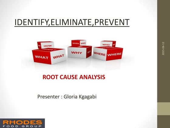 Root cause analysis training | PPT
