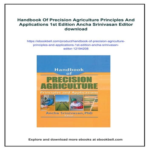 Handbook Of Precision Agriculture Principles And Applications 1st ...