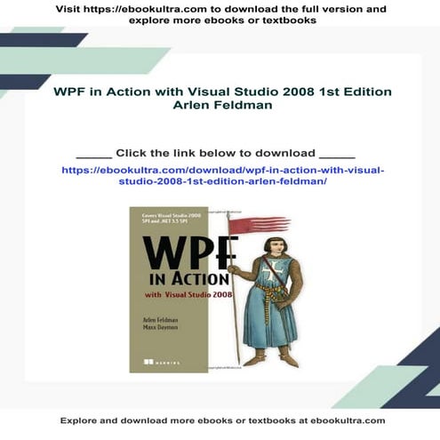 WPF in Action with Visual Studio 2008 1st Edition Arlen Feldman | PDF