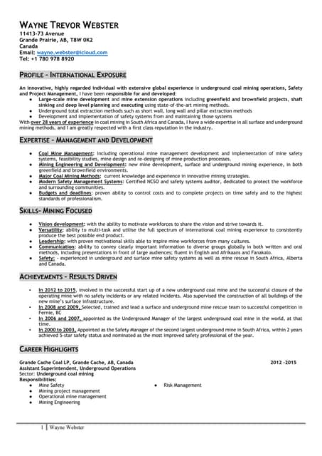 Barrie Dennis Resume | PDF | Civil Engineering Industry | Industries
