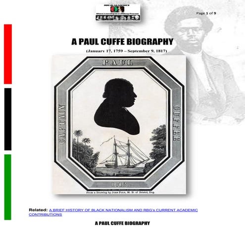 A Paul Cuffe Biography | PDF