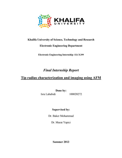 Scanning Electron Microscope Lab Report | PDF