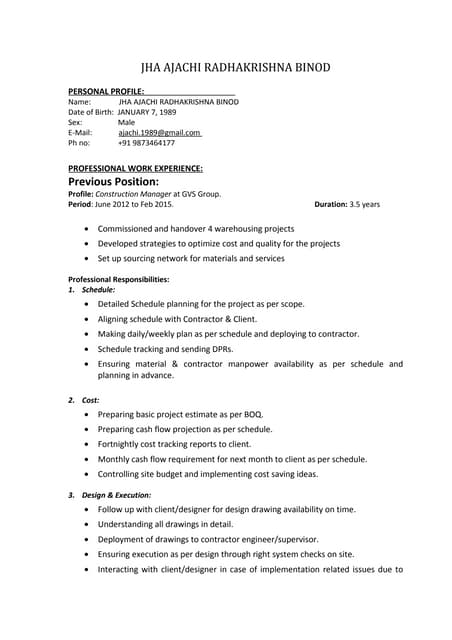 Abu bakr cv 2015.2 | DOC