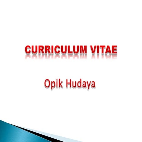 cv opik | PPTX