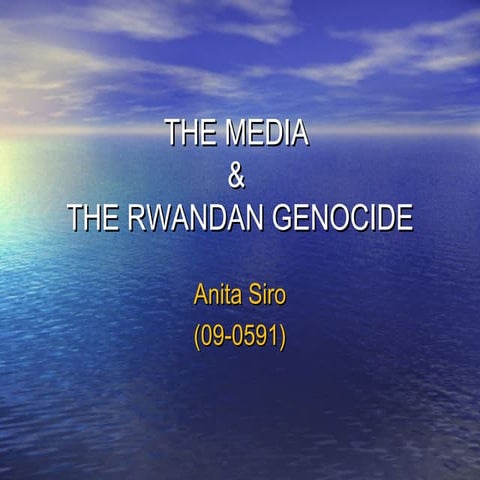 Rwandan Genocide | DOCX